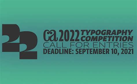 Communication Arts 2022 Typography Competition International Competition