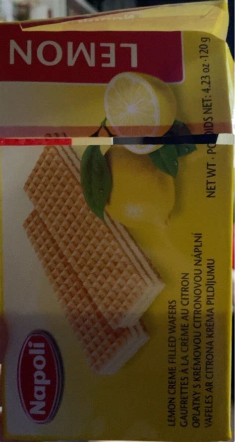 Gaufrettes A La Creme Et Au Cintron Napoli 120 G