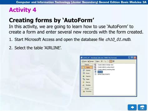 Ppt Activity 4 Creating Forms By ‘autoform Powerpoint Presentation