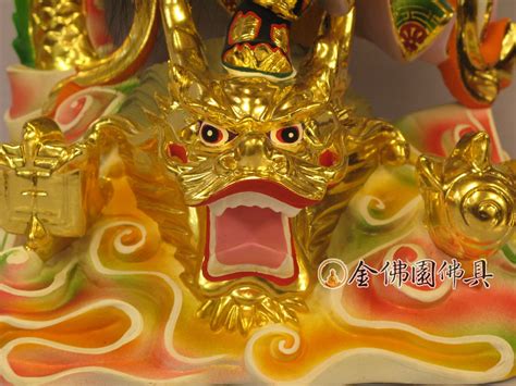 金佛園佛具 Oe0908降龍三太子中壇元帥哪吒神像g樟木錦雕1尺3