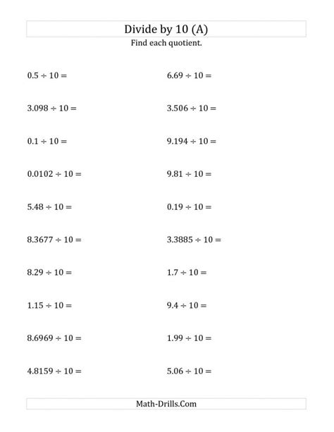 Multiplying Whole Numbers And Decimals Worksheets Db Excel