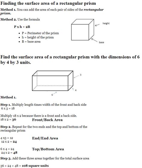 Surface Area Of A Rectangular Prism Moomoo Math
