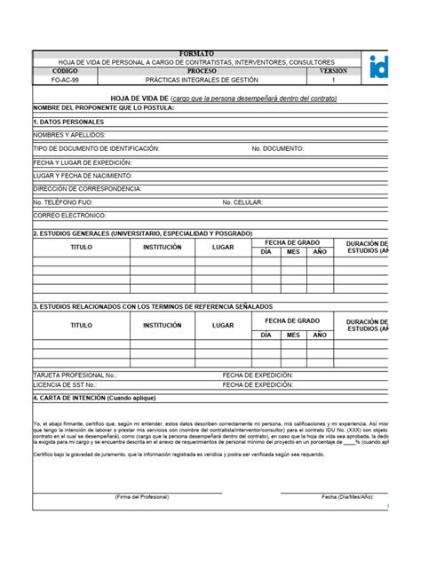 fo ac 99 hoja de vida de personal a cargo de contratistas v1 pdf