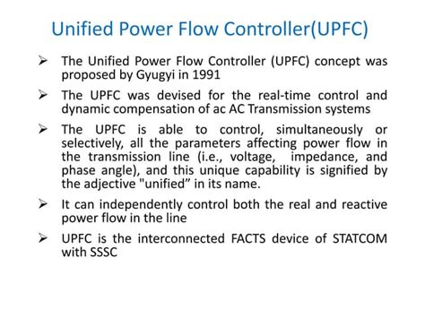 Unified Power Flow Controllerupfc1 Pptx