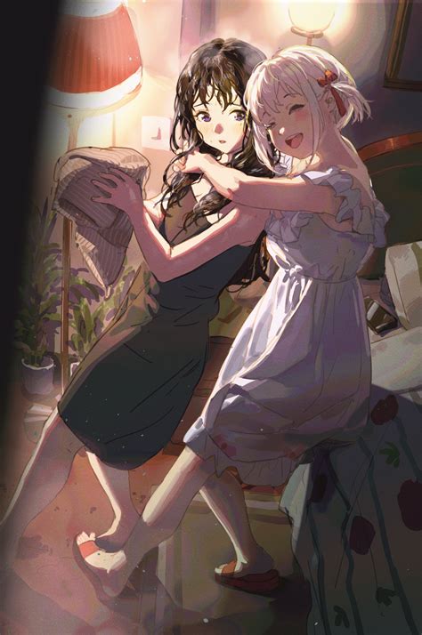 Digital Art Blonde Lycoris Recoil Nishikigi Chisato Fan Art Inoue