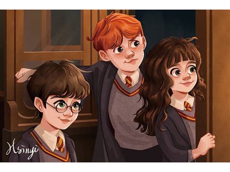 哈利波特三人组 Hsinyi 阿皇 站酷zcool