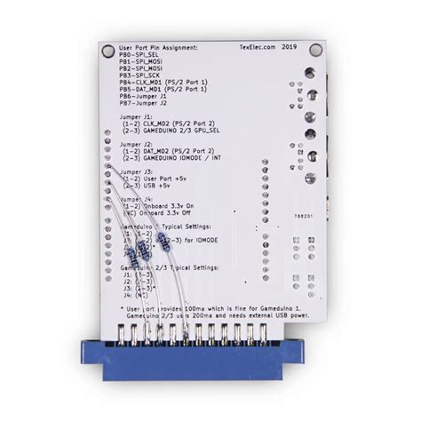 commodore user port to gameduino video dev card for commander x16