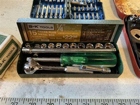 S K Socket Set Craft Socket Set Ryobi Bit Set Legacy Auction Company