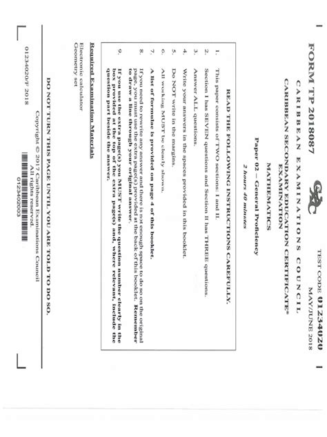Csec Math Pdf