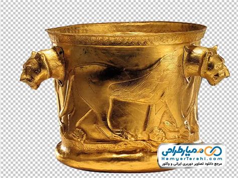 تصویر Png جام طلایی دو شیر کلاردشت 03112145 همیار طراحی