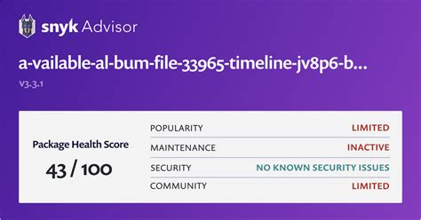 A Vailable Al Bum File 33965 Timeline Jv8p6 Bqxpmy Npm Package Snyk