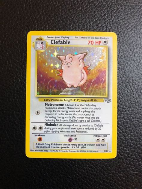 Jungle Clefable Holo 164 Ab 1 Kaufen Auf Ricardo