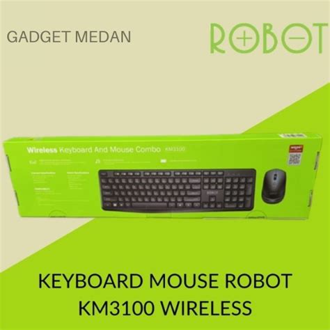 Robot Km3100 Portable Mini Wireless Keyboard And Mouse Combo Km3100
