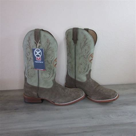 Twisted X Shoes Twisted X Mens 2 Wide Square Toe Hooey Western Boot