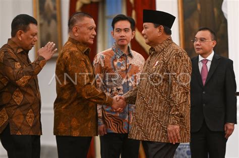 Presiden Prabowo Umumkan Jajaran Kabinet Merah Putih Antara Foto