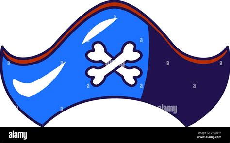 Vector Graphic Illustration Of Pirate Hat With Bones Decoration In