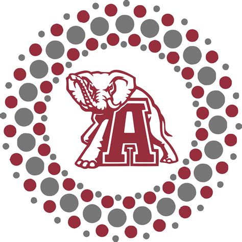 Alabama Crimson Tide Circle Howard Kennedy Logo Clipart Large Size Png Image Pikpng