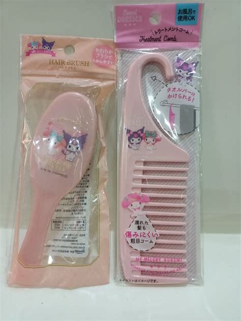 Sanrio License Melody Kuromi Hair Brush Treatment Comb Beauty
