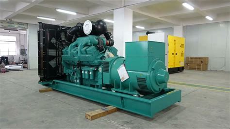 Standby Cummins 800kw 1000kva Open Type Diesel Generator Set Diesel