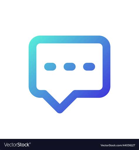 Typing Message Pixel Perfect Gradient Linear Ui Vector Image
