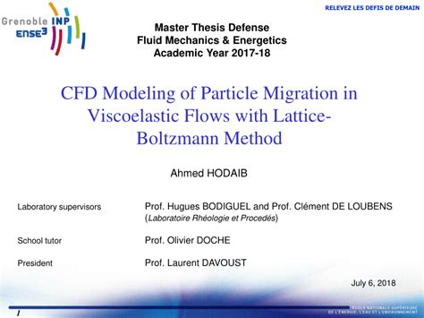 pdf cfd modeling of particle migration in viscoelastic flows with