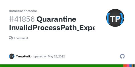 Quarantine Invalidprocesspathexpectservererror · Issue 41856 · Dotnet