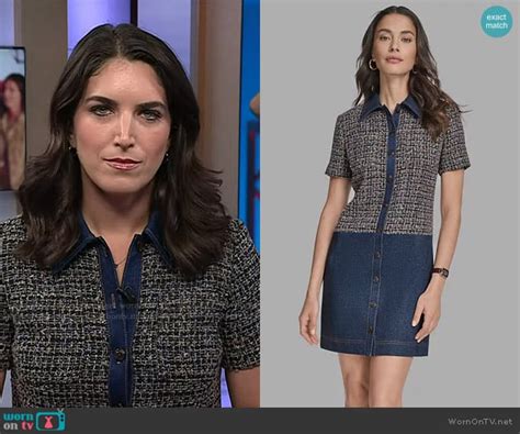 Wornontv Lizs Tweed Denim Dress On Today Liz Kreutz Clothes And Wardrobe From Tv