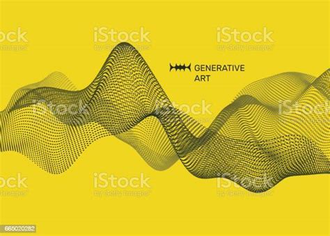 포스터 책 표지 전단지 배너에 대 한 물결 모양 배경 도트와 추상적인 벡터 일러스트입니다 3차원 형태에 대한 스톡 벡터 아트 및 기타 이미지 Istock