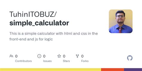 Github Tuhinitobuz Simple Calculator This Is A Simple Calculator