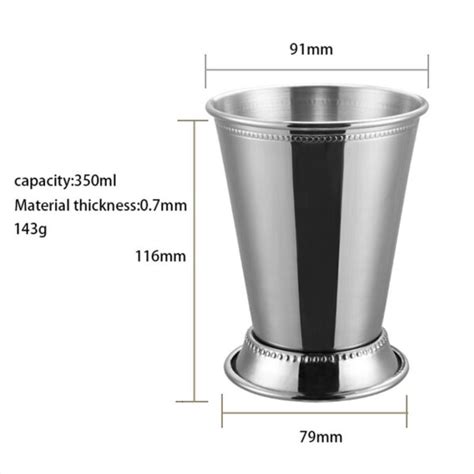 MC064 Hammered Copper Mint Julep Cup 350ml MachoChina