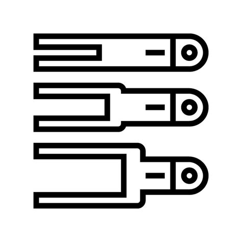 Pleating Tool Dressmaking Fashion Line Icon Illustration 51428923