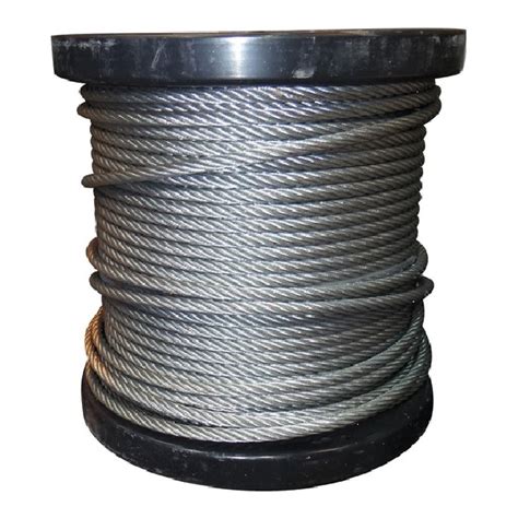 CABLE ACIER GALVANISE 7X19 DIAMETRE 6 1960Nmm2 BOBINE 50M Tracto Pieces