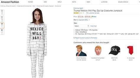 Pidieron A Amazon Retirar Un Disfraz De Muro Con La Leyenda México