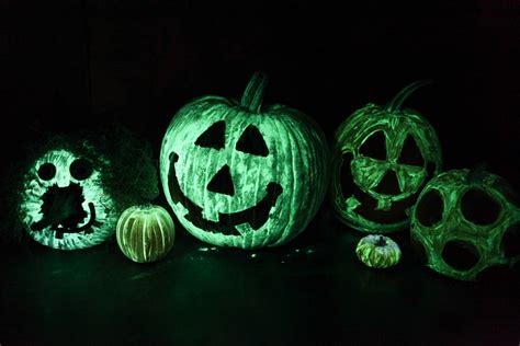 Glow In The Dark Pumpkins No Carve Jack O Lanterns