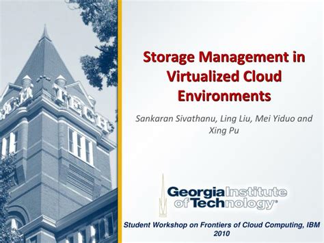 PPT Storage Management In Virtualized Cloud Environments PowerPoint