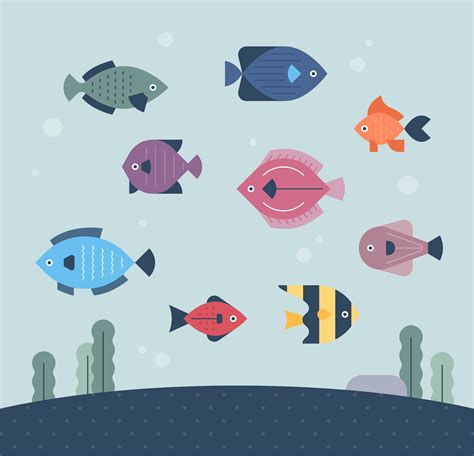 Fisch Unter Dem Meer Vektor Kunst Bei Vecteezy