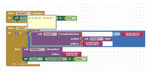 Call Procedure At Specific Time Mit App Inventor Help Mit App Inventor Community