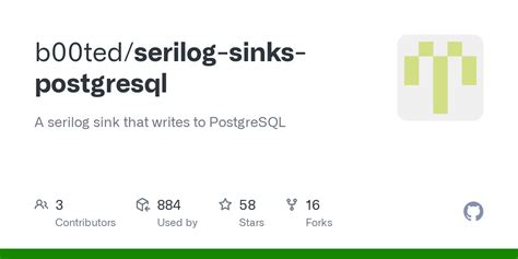 Github B00tedserilog Sinks Postgresql A Serilog Sink That Writes To Postgresql