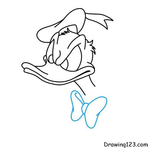Donald Duck Head Outline