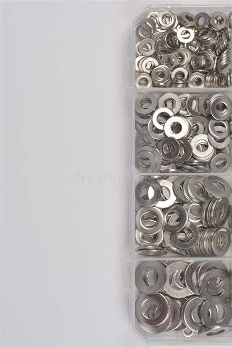 Stainless Steel Washers Stock Image Image Of Precision 372306821