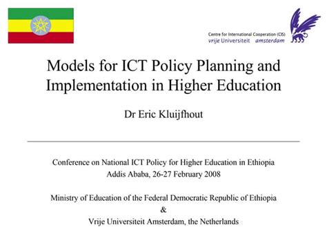 Ict Policy Planning Ethiopia 240208 Ppt