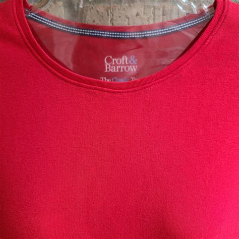 Croft And Barrow Womens The Classic Tee Long Sleeves 10 Gem