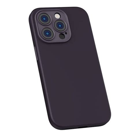 Etui Baseus Liquid Silica Gel do iPhone Pro fioletowe szkło hartowane zestaw czyszczący