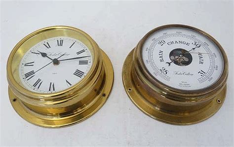 Sold Price Ships Clock And Barometer Foster Callear Two Sperate