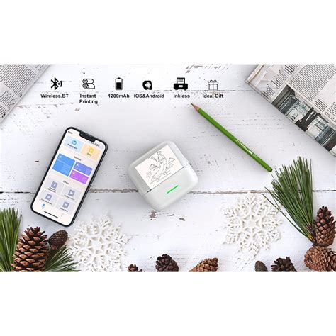 Mini Portable Printer Thermal Pocket Wireless Bluetooth Android Ios Phone Picture Printer