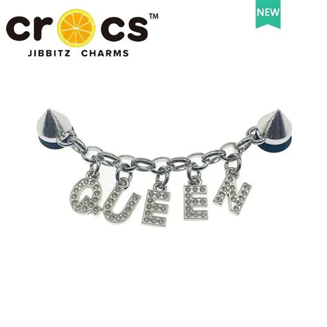 Jibbitz Crocs แท้ หัวเข็มขัดโลหะ เคลือบสี คุณภาพสูง สําหรับตกแต่ง