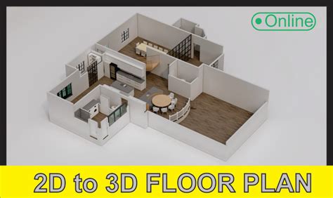 Do Professional 3d Floor Plans Renders Form Blueprint Drawings Using