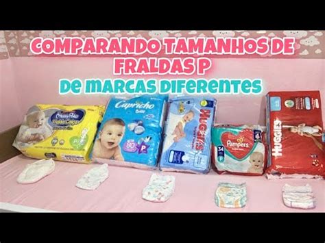 COMPARANDO OS TAMANHOS DE FRALDAS P DE CADA MARCA Mammy Poko
