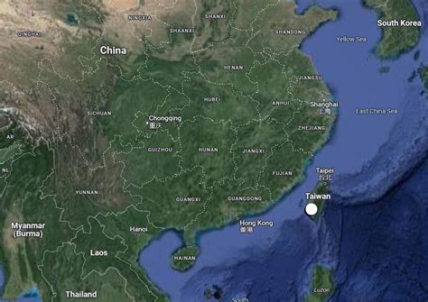 Taiwan The Island Nation Viewed By China As A Break Away Province