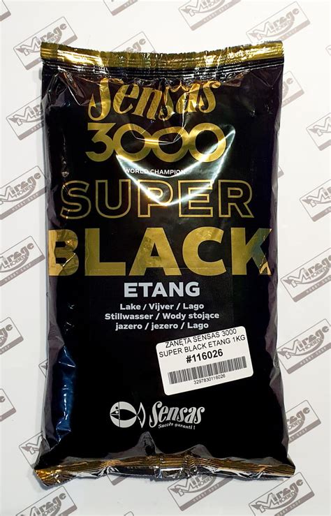 ZANĘTA SENSAS 3000 SUPER BLACK ETANG 1kg 11602 wody stojące Mirage Hobby Shop